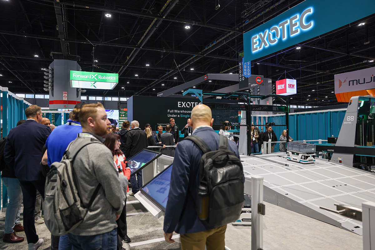 Exotec Showcases Next-Gen Skypod System at ProMat 2025 | Exotec